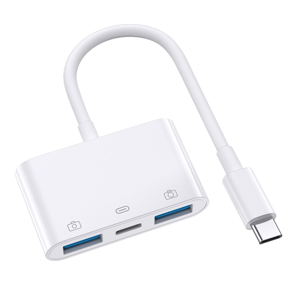 OTG адаптер от Type-C към Type-C и USB x 2, преносим, Fonix Plug & Play ...