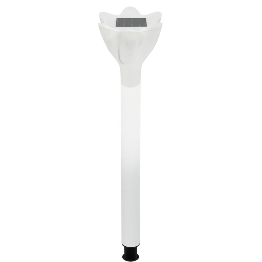 Lampa solara led, pentru gradina in forma de floare, Alb - eMAG.ro