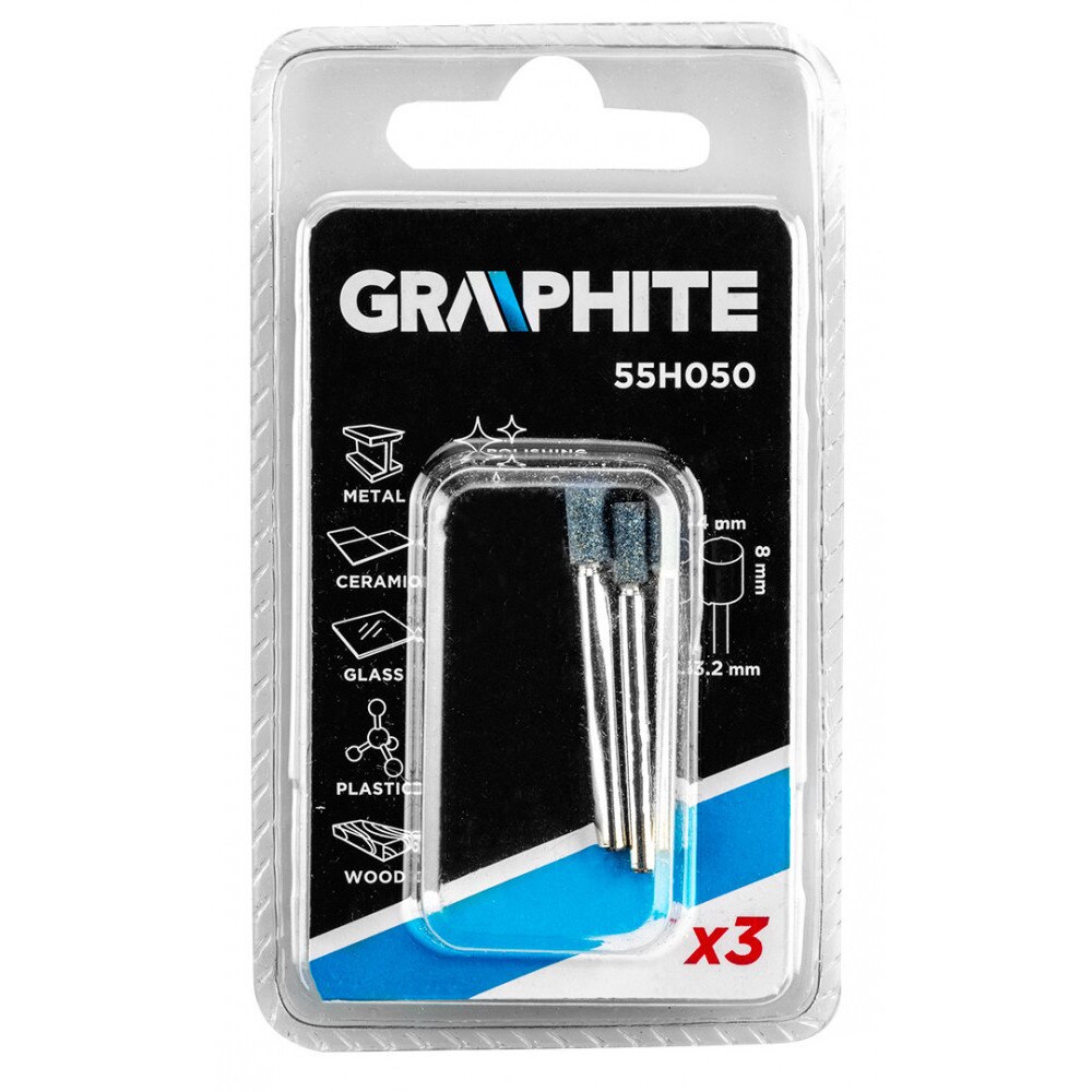 Set 3xCap freza, Graphite, 3 x 8 mm, 3,2 mm - eMAG.ro