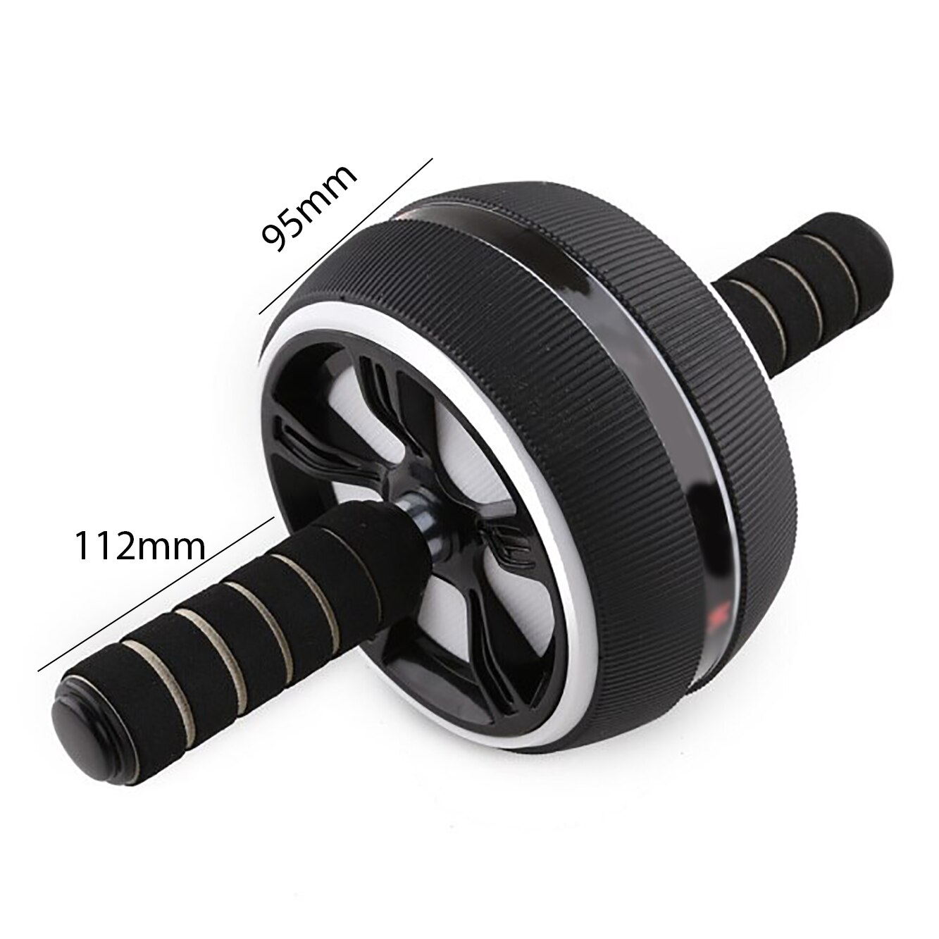 Roata fitness pentru abdomen, Neagra - eMAG.ro