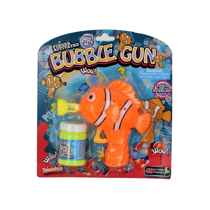 Pistol baloane sapun Bubble Gun Fish - eMAG.ro