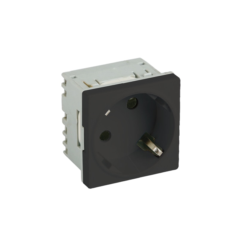 Priza Modulara Schuko Cu Impamantare, Negru - Dlx Dlx-245-43 - eMAG.ro