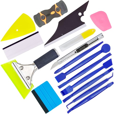 Set accesorii profesionale folie auto, folie geamuri, folie faruri ...