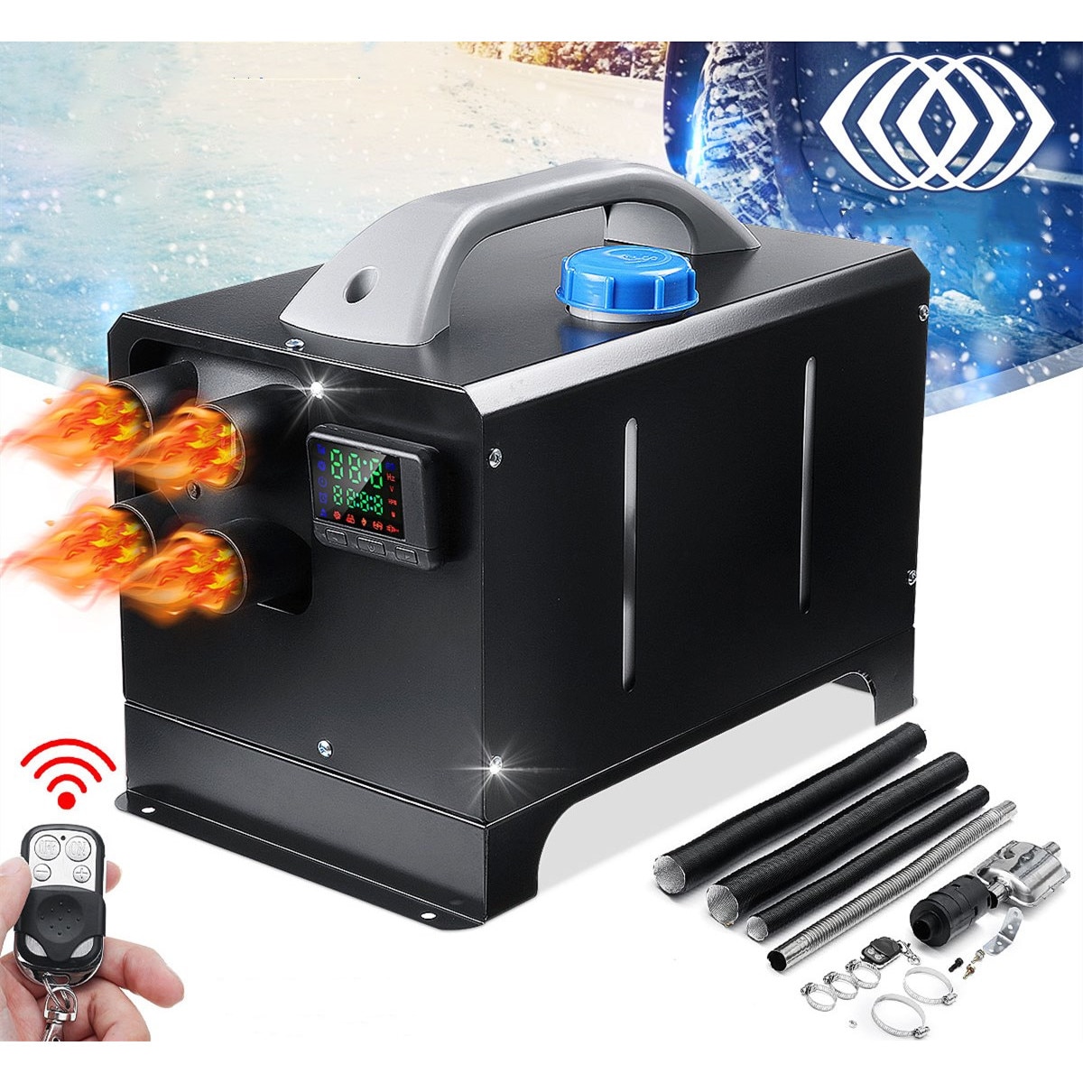 Incalzitor, Warmtoo, 12V, 8KW, telecomanda, incalzire stationara ...