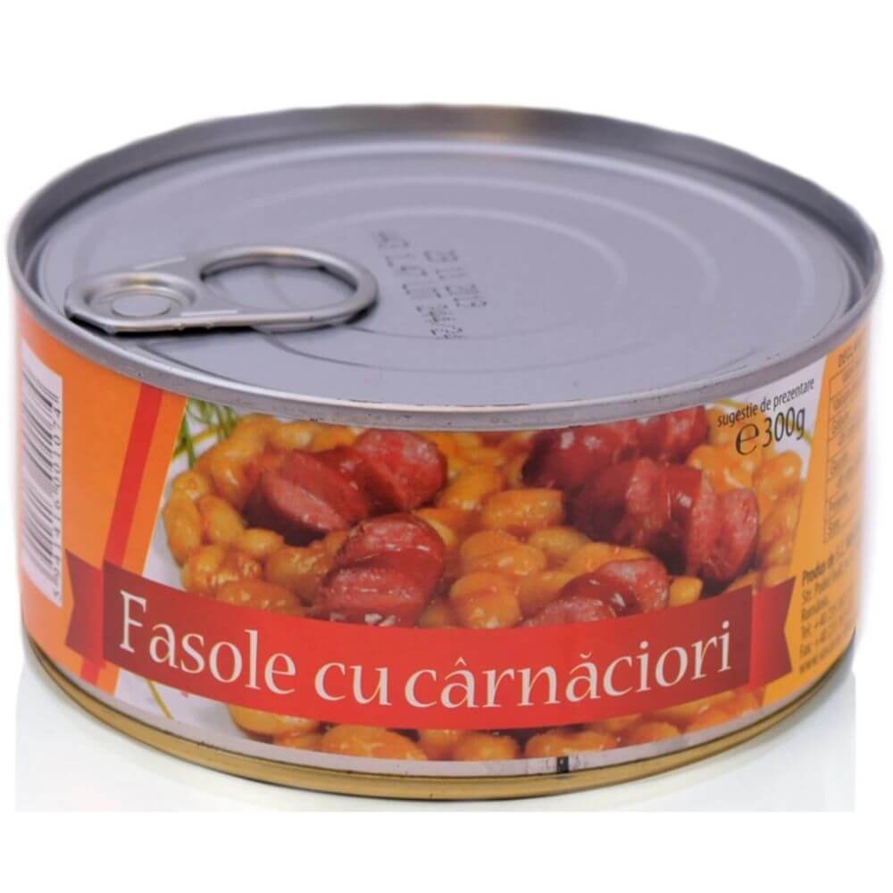 Set 6 Conserve de Fasole cu Carnaciori Vascar, 300 g - eMAG.ro