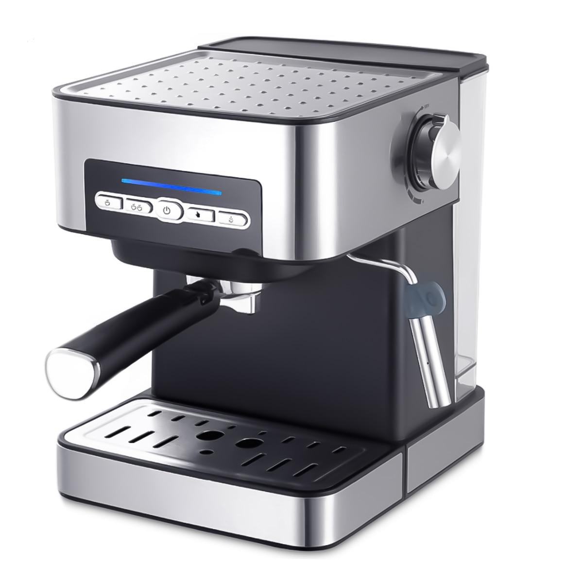 Espressor Sokany SK-6862, 850W, 15 bari, rezervor apa 1.6L, Negru/Inox ...