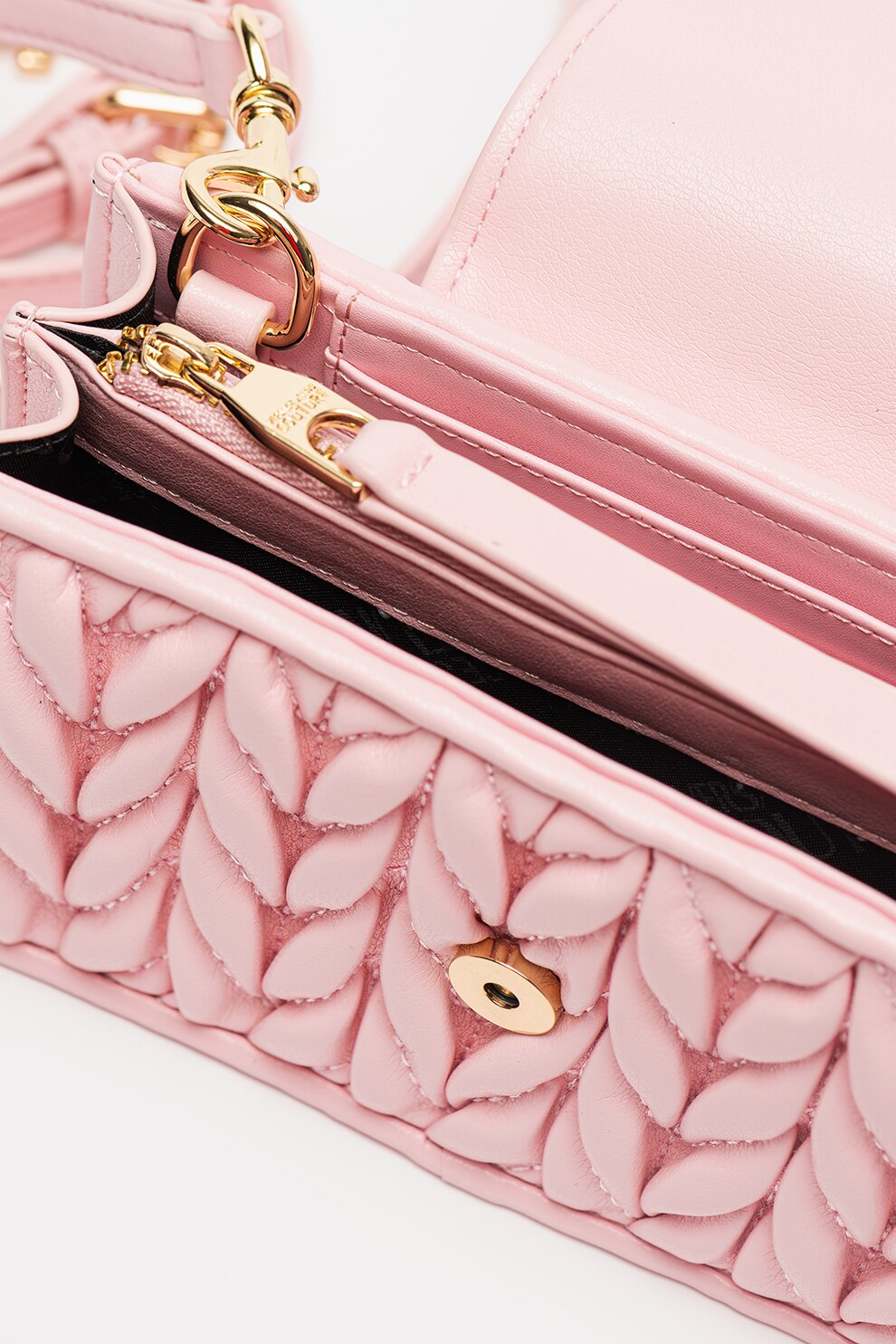 Versace Jeans Couture, Geanta crossbody mica de piele ecologica cu ...