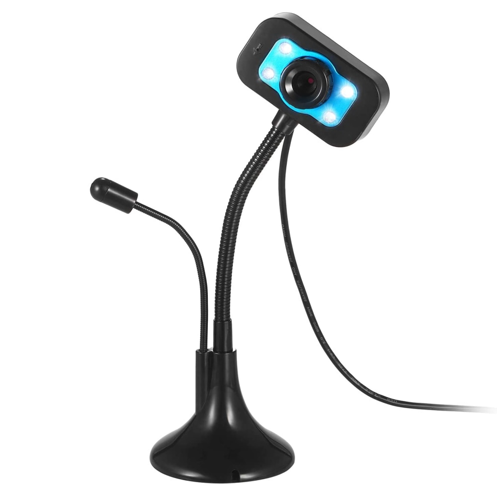 Camera web videoconferinta, zoom 20x, HD 1080P, iluminare LED, microfon ...