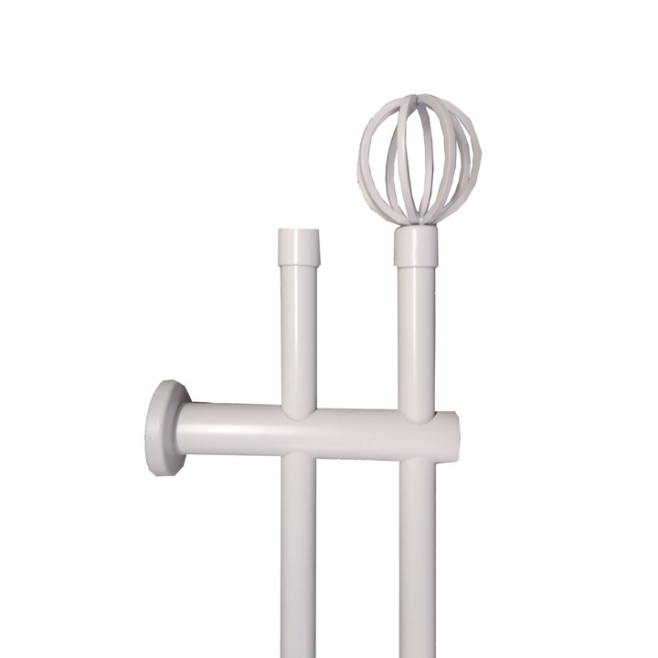 Galerie Dubla Alb cu Bula Cage si Buson si Suport Oil 200cm D20 ...