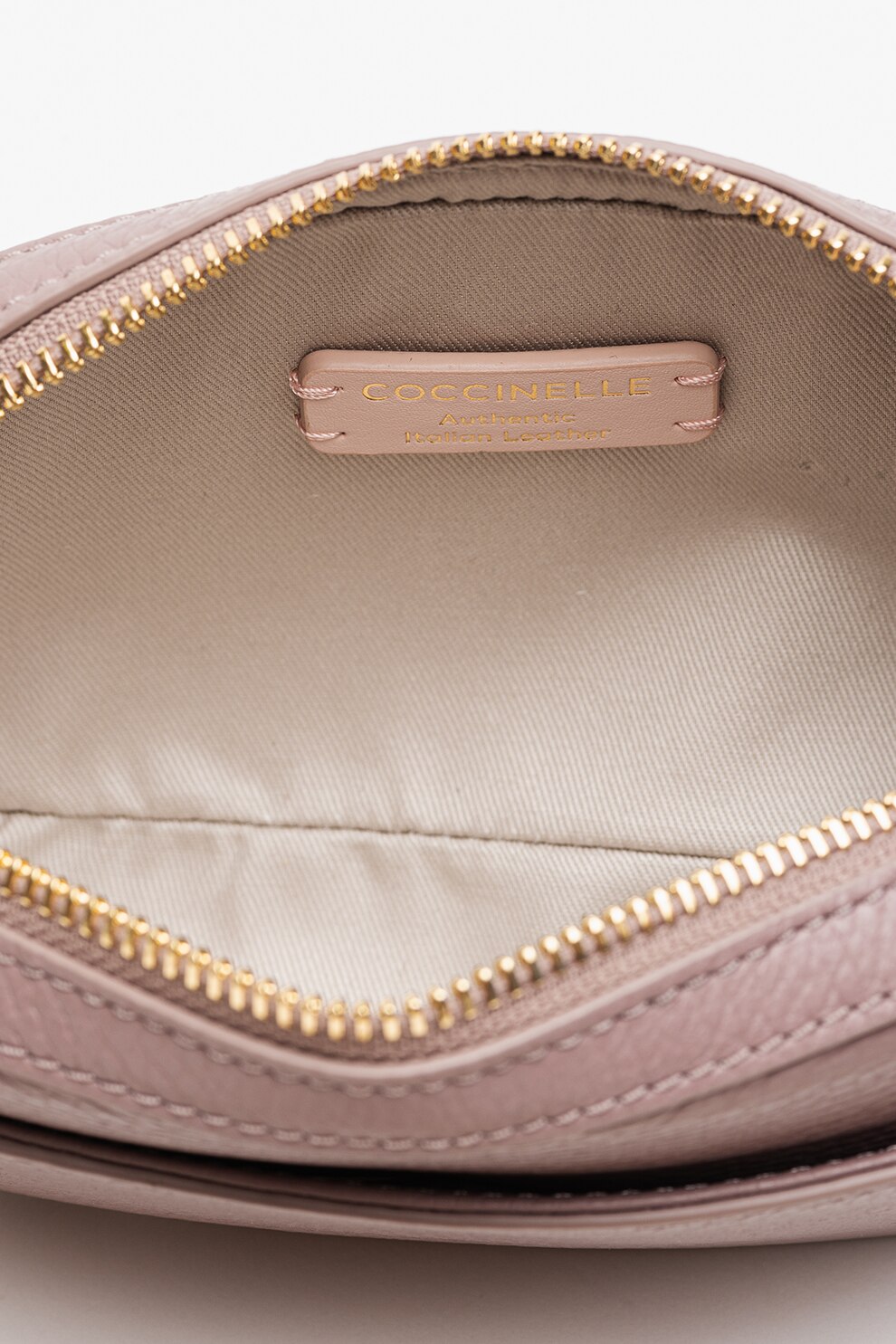 COCCINELLE, Geanta crossbody mica din piele cu bareta detasabila ...