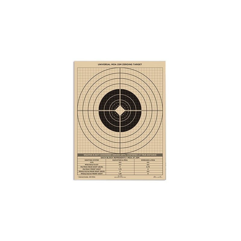 Set Tinta Rite in the Rain 25 Meter Zeroing Target 8.5" x 11" - 25buc ...