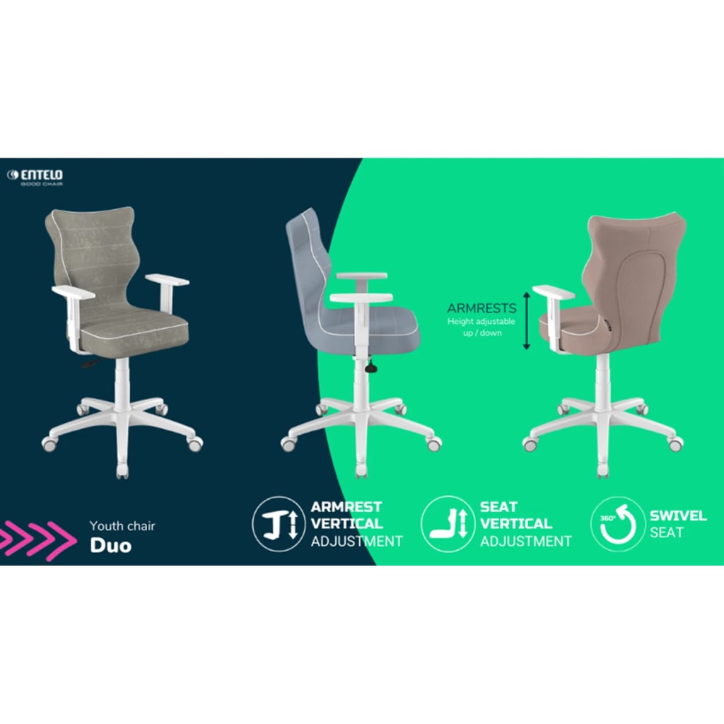 Entelo Good Chair Duo JS01 fekete-szürke gyermekíróasztali szék - eMAG.hu