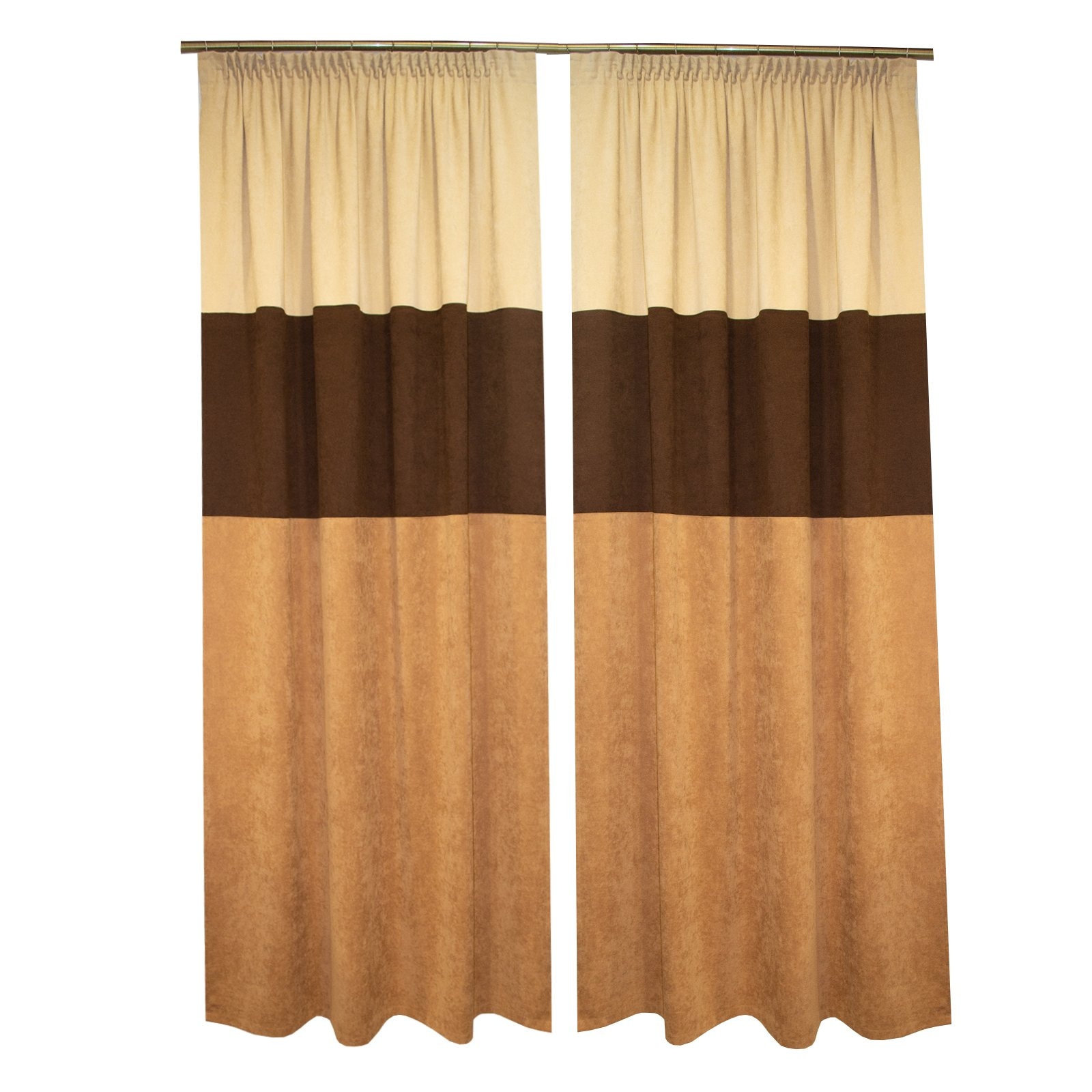 Set draperii Velaria cake maro, 2x150x225 cm - eMAG.ro