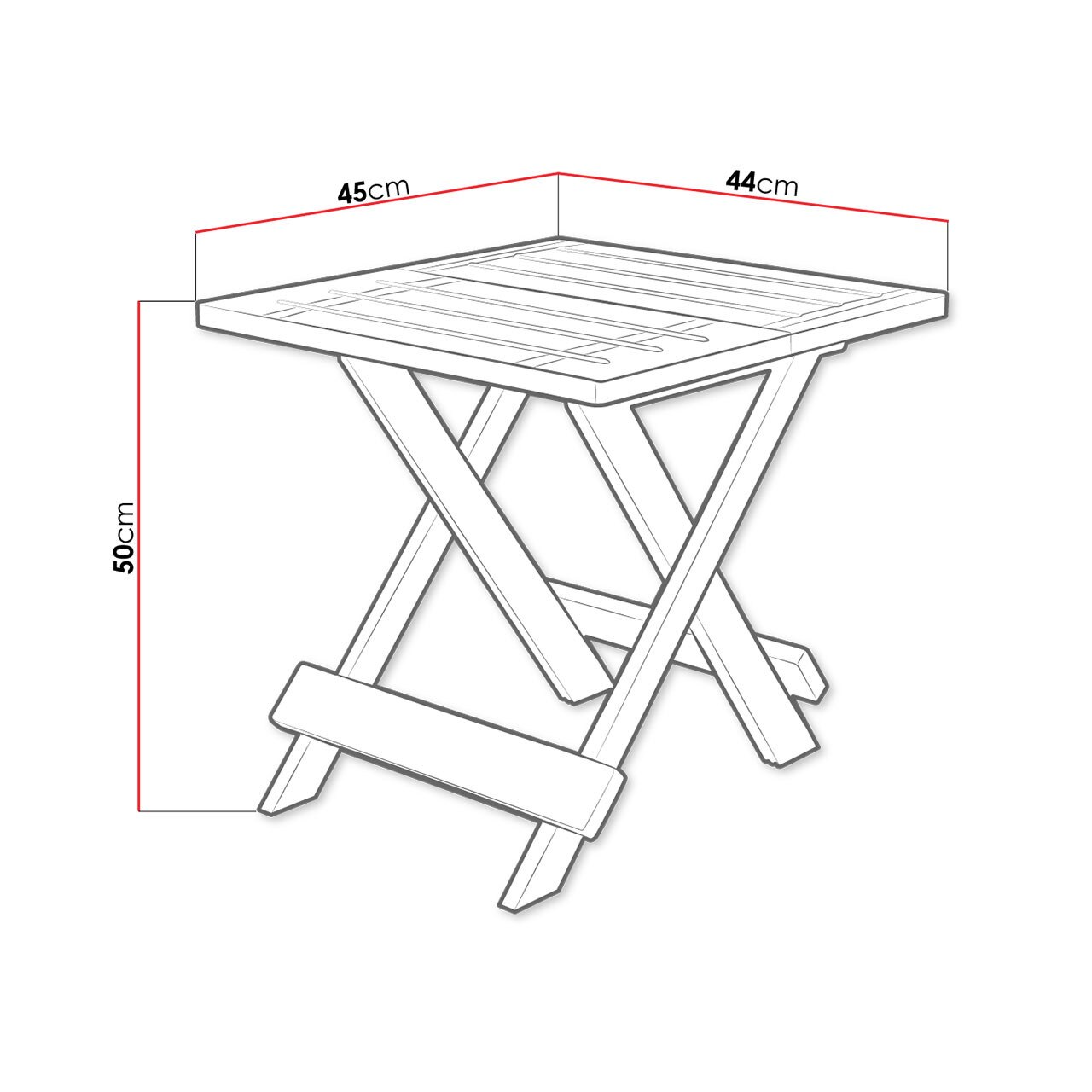 Masuta de gradina Lowite, MIRJAN24, 44x45x50 cm, antracit - eMAG.ro
