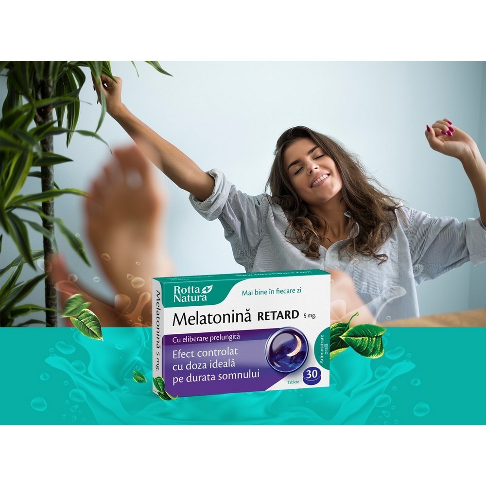 Melatonina 3mg, 30cpr, Rotta Natura - eMAG.ro