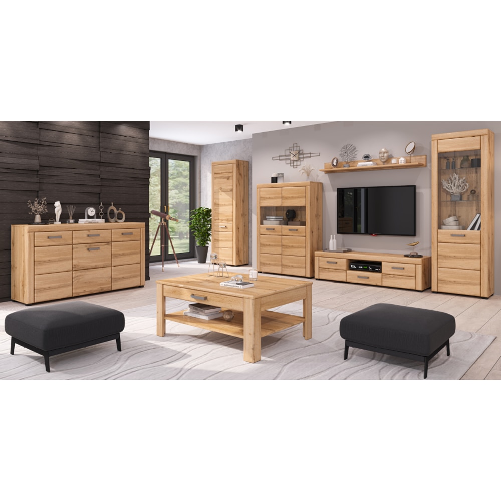 Cuier mdf stejar apalache Pusan 100x32.5x100 cm - eMAG.ro