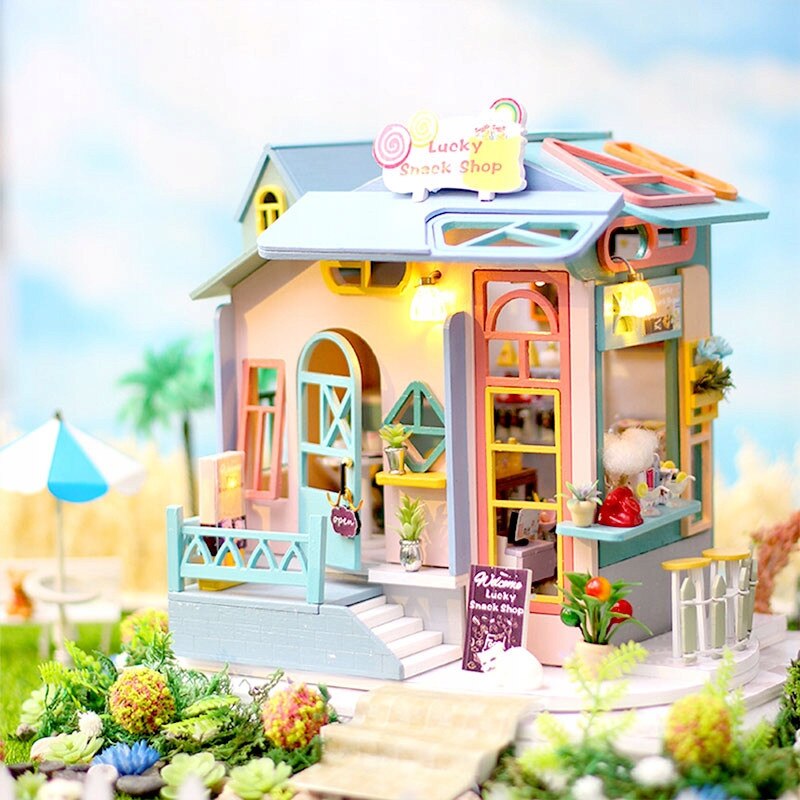 Casuta de papusi miniatura DIY Gelaterie Lumea bomboanelor, Habarri ...