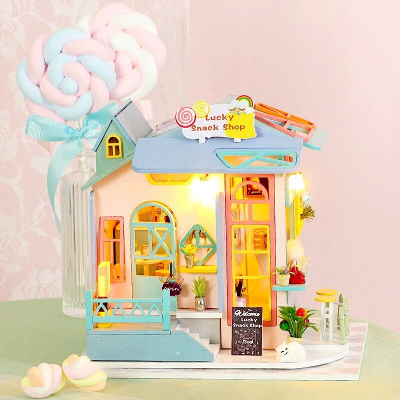 Casuta de papusi miniatura DIY Gelaterie Lumea bomboanelor, Habarri ...