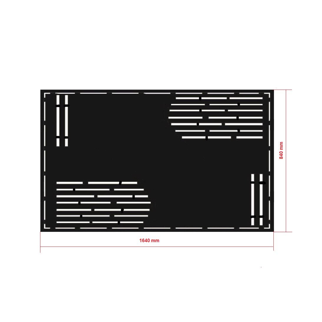 Panou De Gard Din Tabla Decupata, Traforata CNC, Cu Laser, PG015, 1680 ...