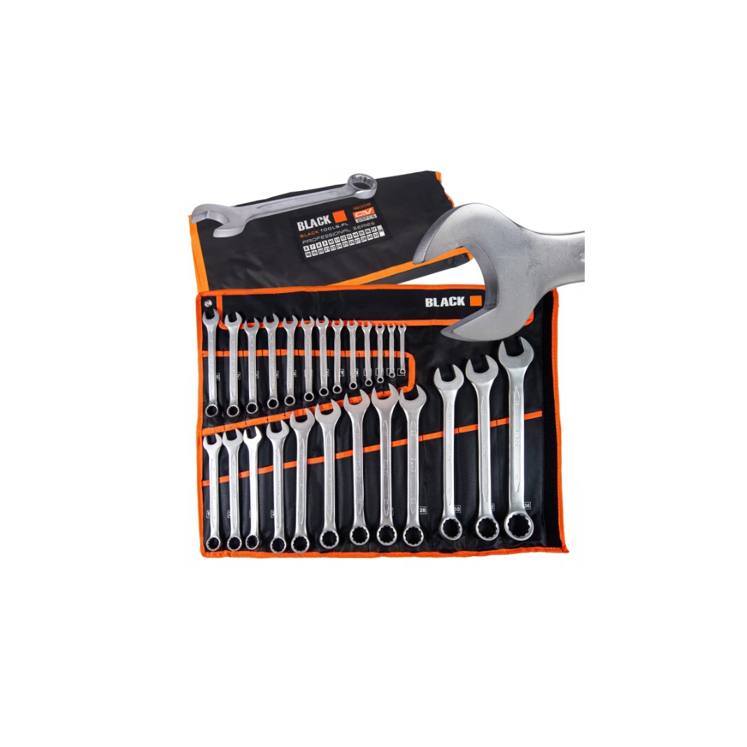 Set chei fixe combinate, 25 piese, 6 - 36 mm BLACK - eMAG.ro