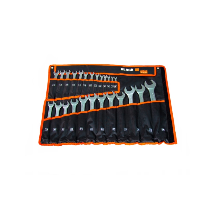 Set chei fixe combinate, 25 piese, 6 - 36 mm BLACK - eMAG.ro