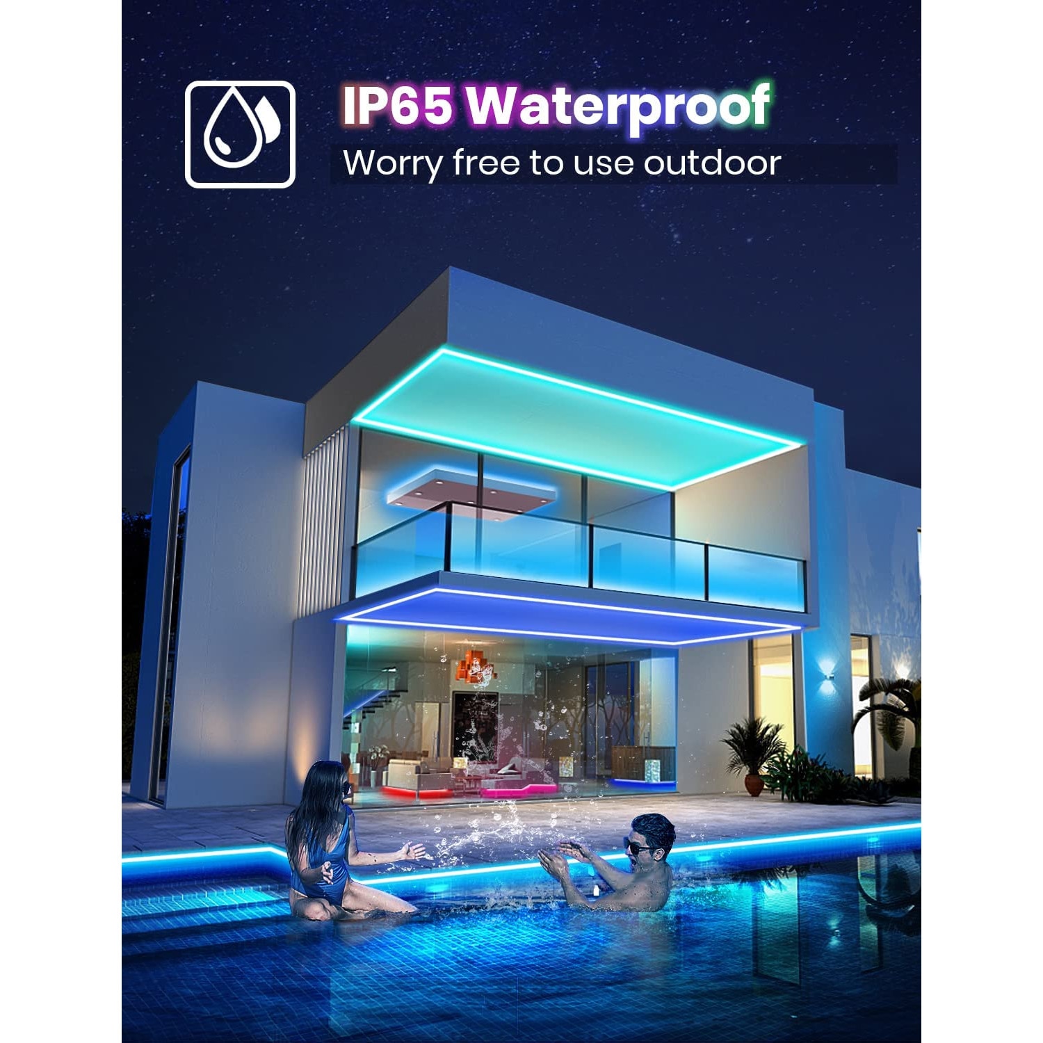 Banda Led Rgb Qeno™ 10 Metri 2 Role X 5 M Benzi Inteligente Cu