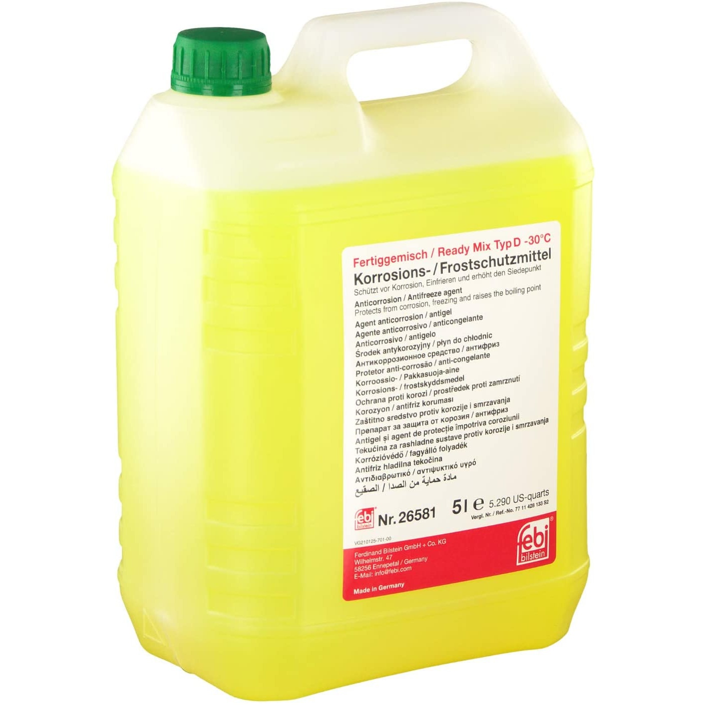 Antigel, FEBI, G11, Verde, (-30), 5l - eMAG.ro