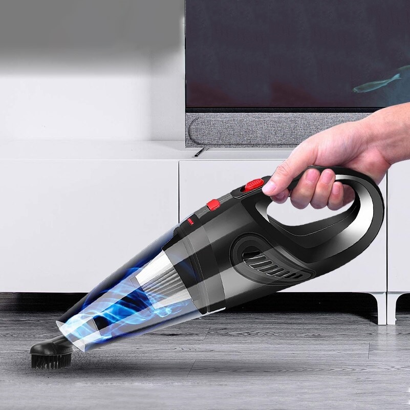 Aspirator auto, Filtru HEPA, 120W, 4 capete de aspirare, 37.5x15.5 cm ...
