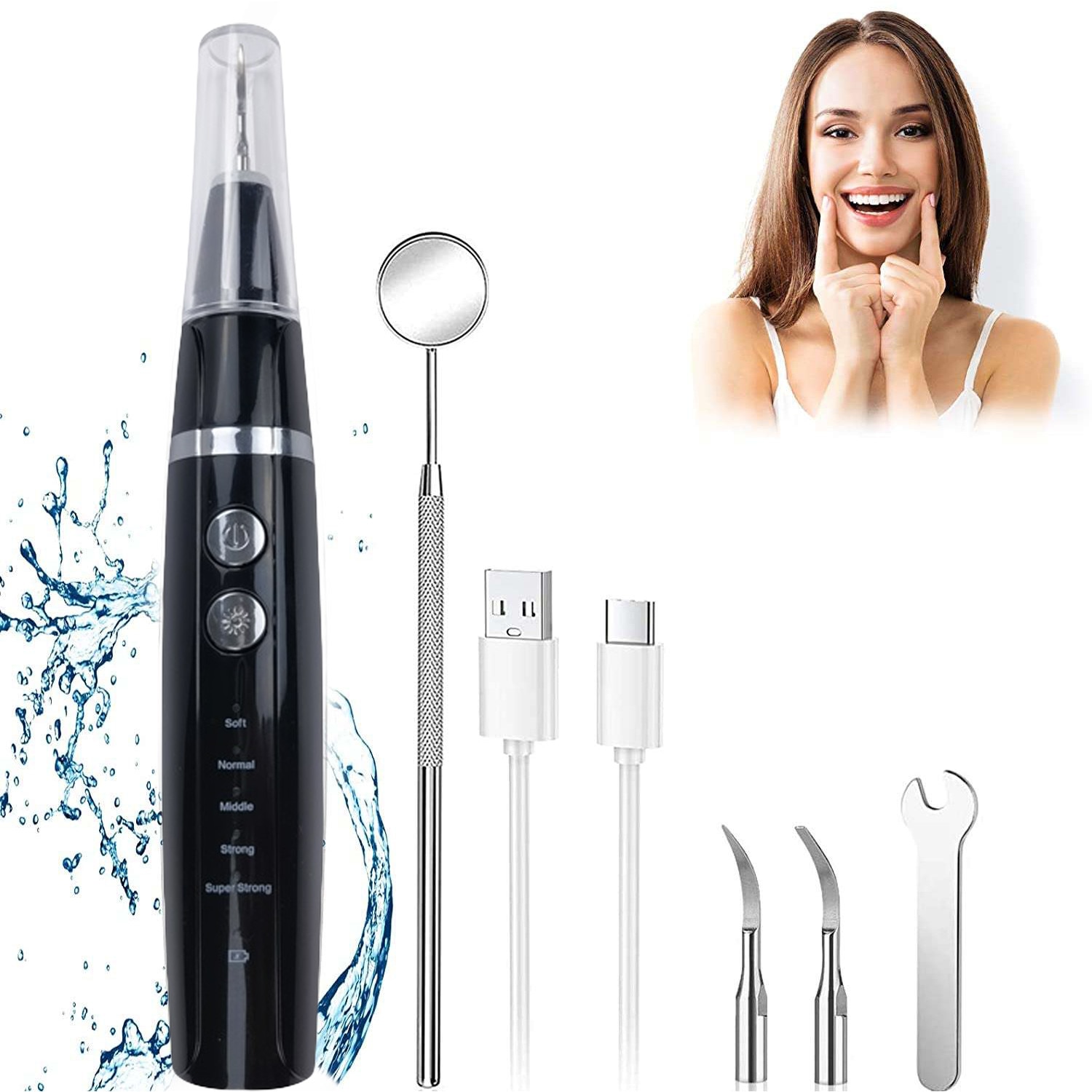 Dispozitiv pentru eliminare tartru, Zenkabeat Smart Sonic Pro, 5 moduri ...