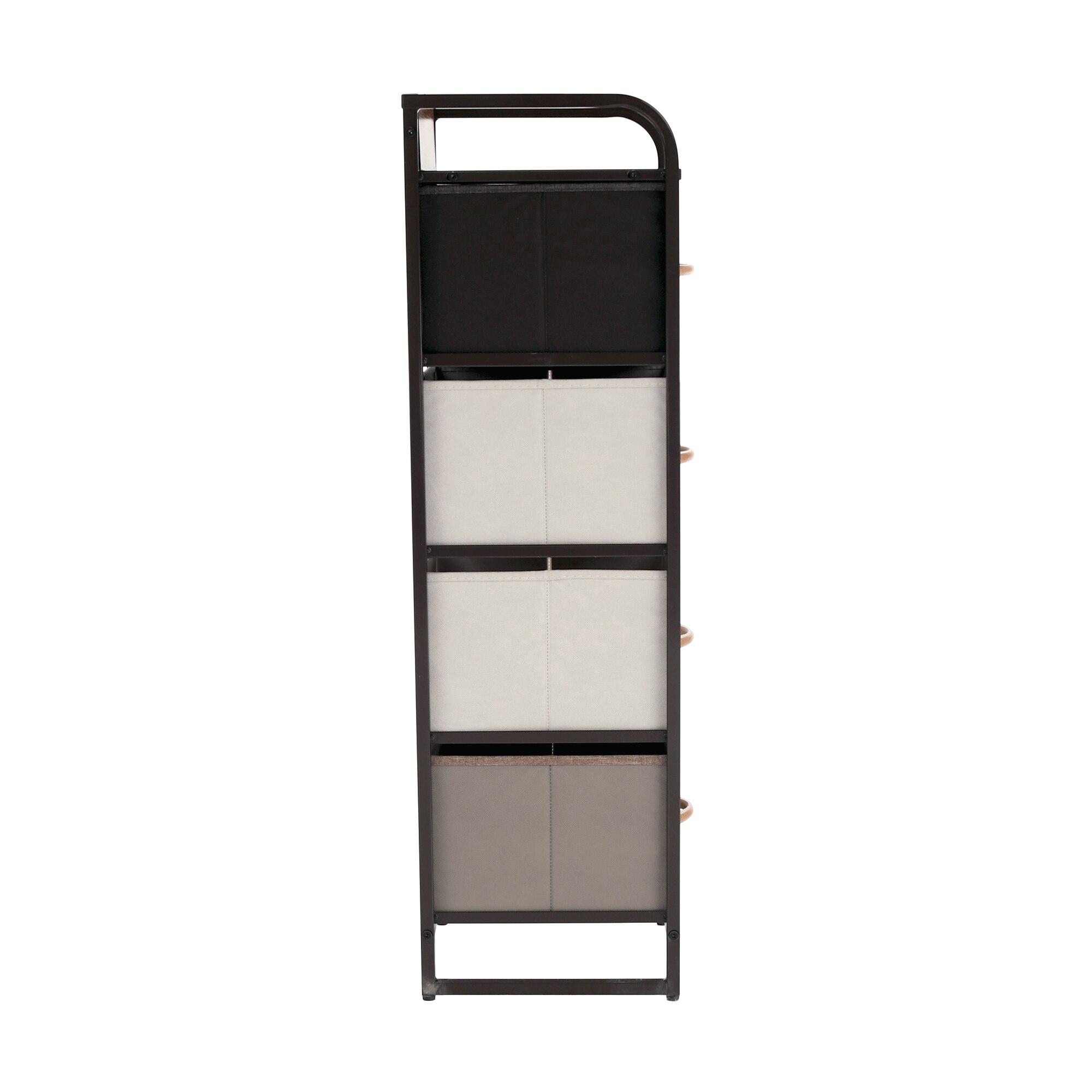 Comoda DacEnergy©, constructie metalica, 4 sertare de panza, cu manere ...