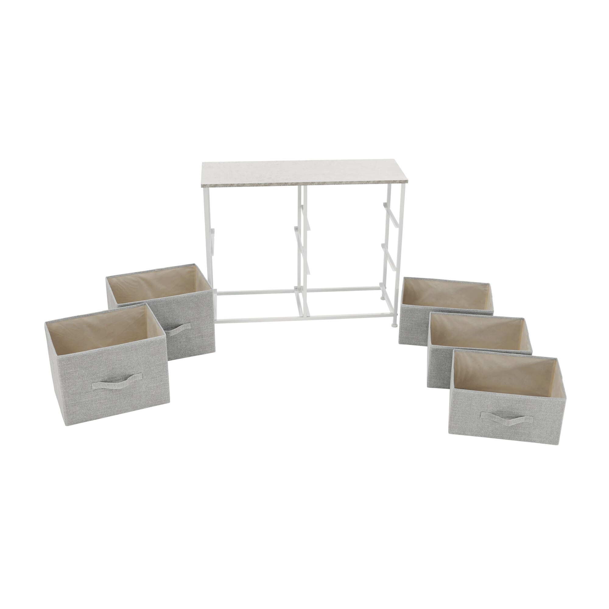 Comoda DacEnergy©, constructie metalica, 5 sertare de panza, 85 x 70 x ...