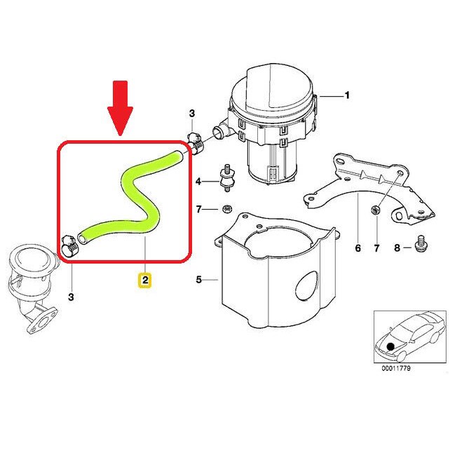 TUBA DE PRESIUNE, TURBORURY, BMW 3 E46 320Ci 11727555680 - eMAG.ro