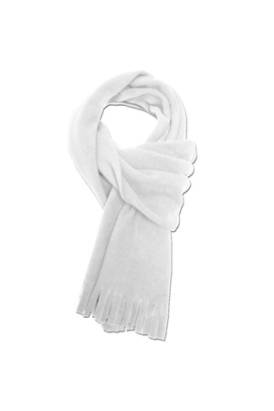 Fular din lana unisex, alb, 160 x 25 cm - eMAG.ro