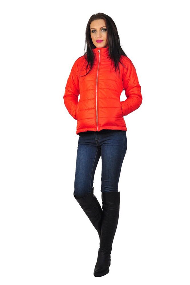 Geaca rosie scurta de dama RVL, 40 - eMAG.ro