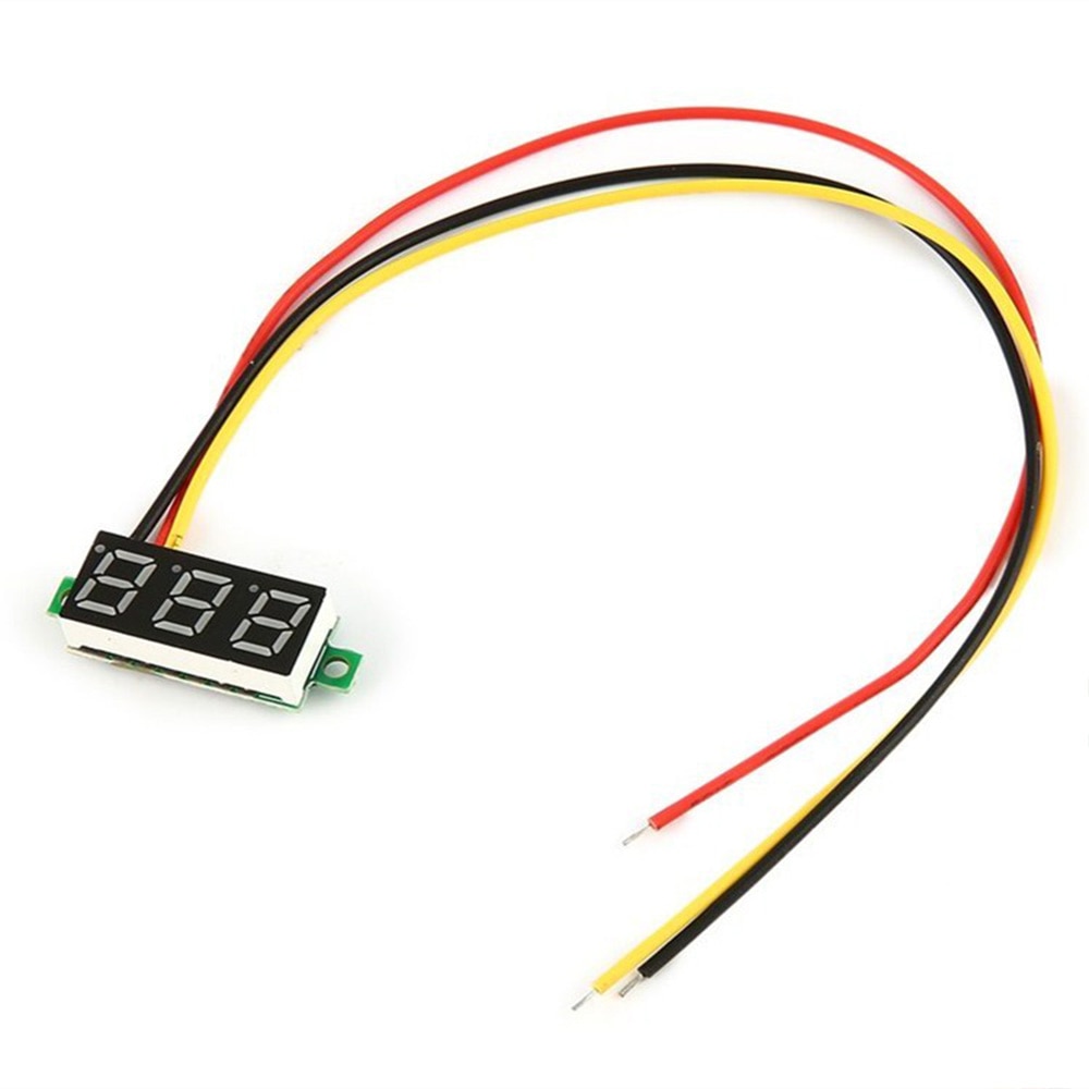 Voltmetru digital verde 0.28" 0-100V DC 3 fire OKY4094-1-Green - eMAG.ro