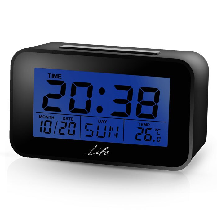 Ceas decorativ LED, Life, 120x49x70 mm, Negru - eMAG.ro