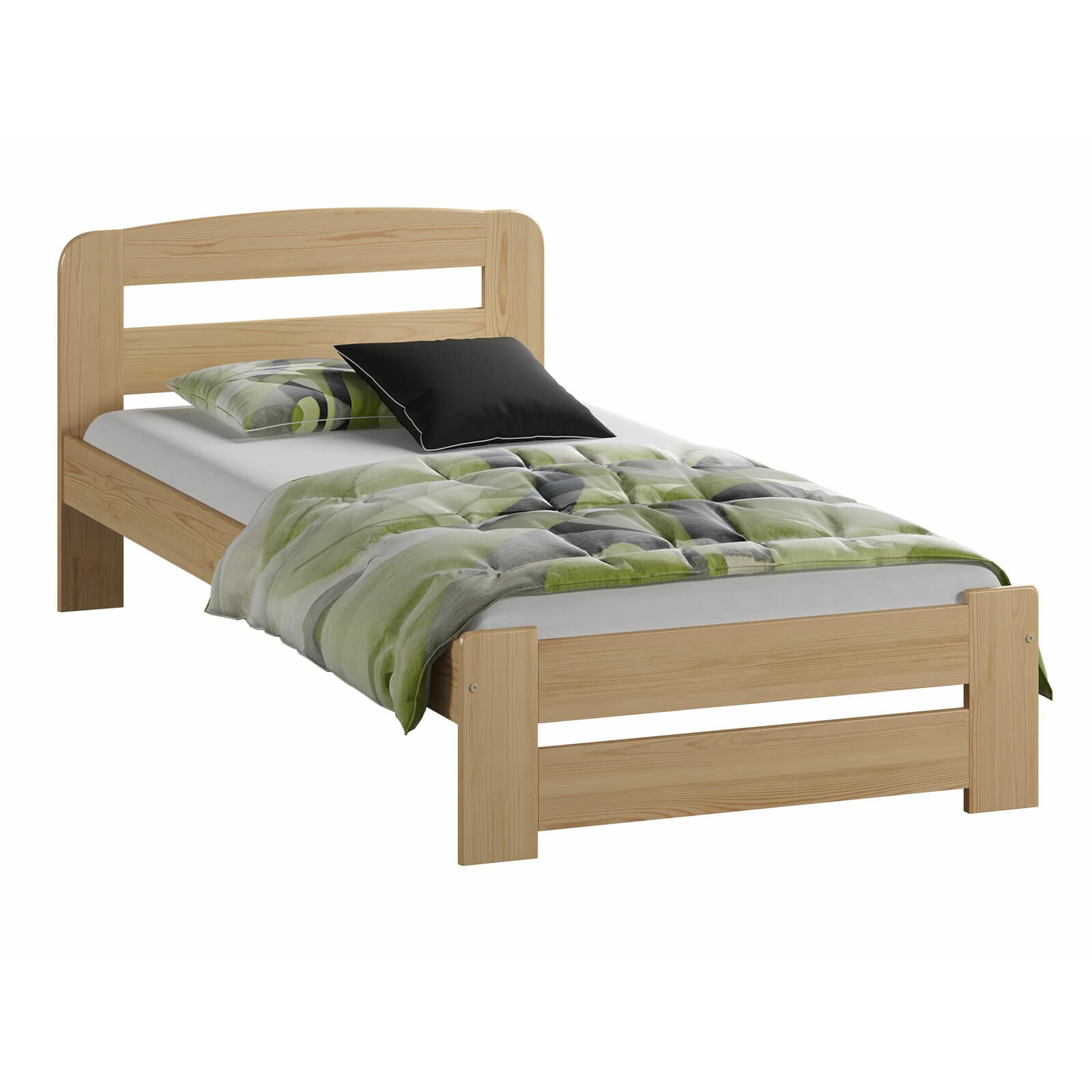 Pat din lemn Lidia 90x200 PIN - eMAG.ro