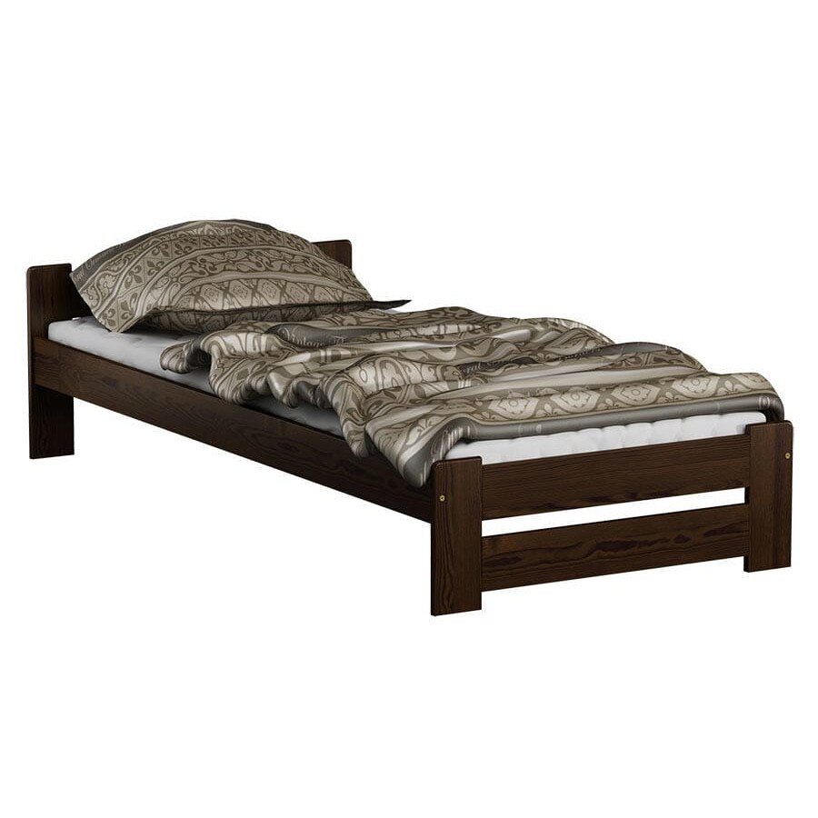 Pat din lemn Niwa 90x200 nuc - eMAG.ro