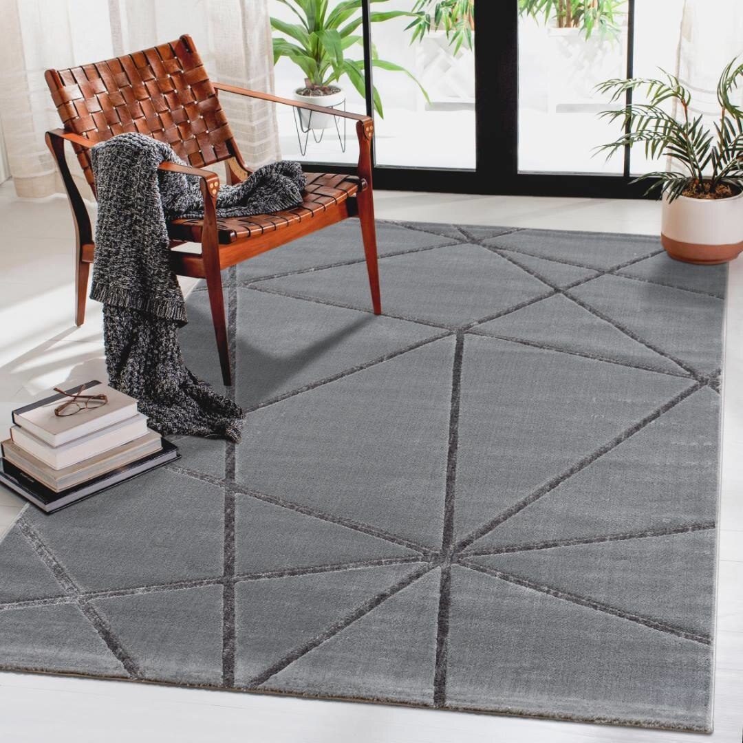 Covor Pera, 0402A Gri Deschis, Gri Deschis, 80 x 150 - eMAG.ro