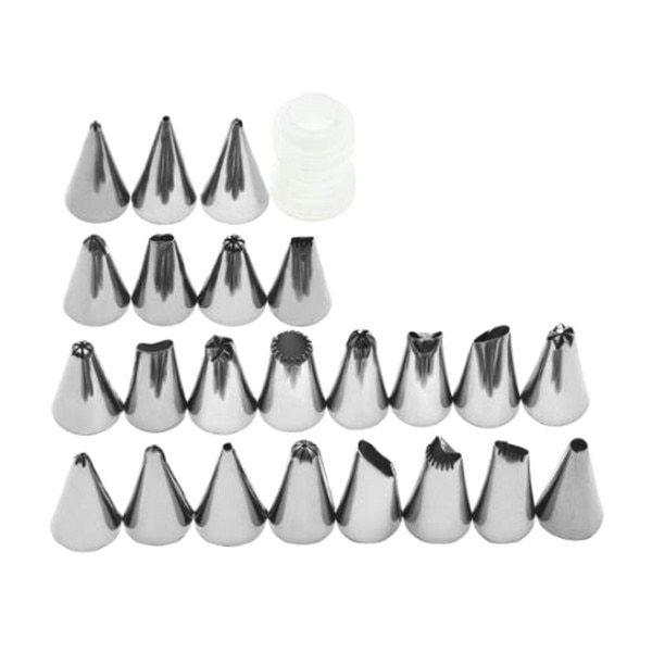 Set 24 de forme pentru ornat prajituri, Gonga® Argintiu - eMAG.ro