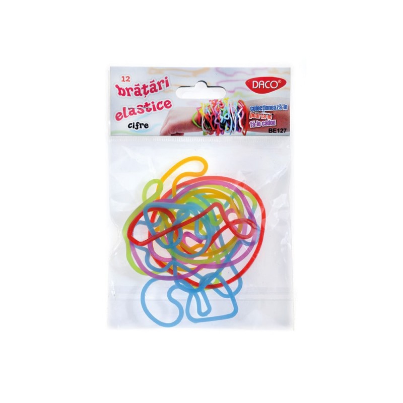 Set 12 bratari elastice DACO, Model cifre - eMAG.ro