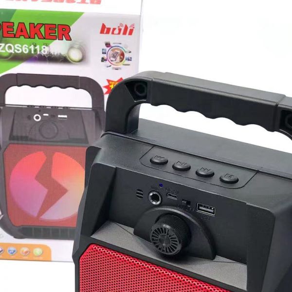 Boxa Portabila, 50w, cu microfon si lumini RGB - eMAG.ro