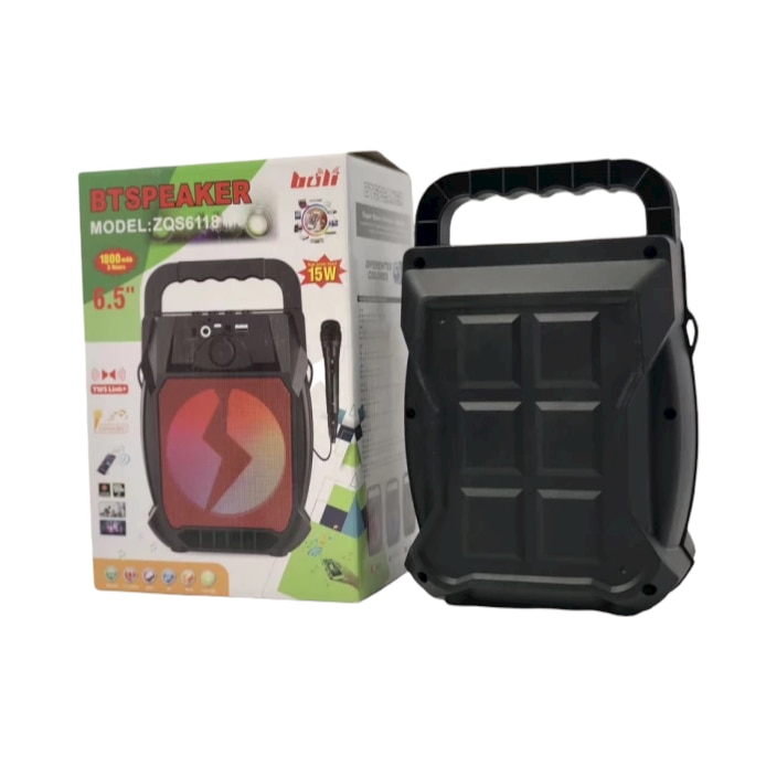 Boxa Portabila, 50w, cu microfon si lumini RGB - eMAG.ro