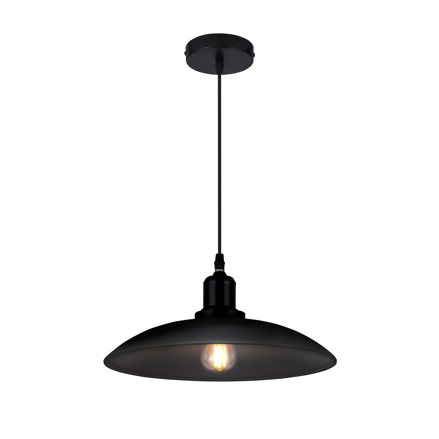 Pendul Horizon Gtv Decor, Negru, 1xE27, exclus - eMAG.ro