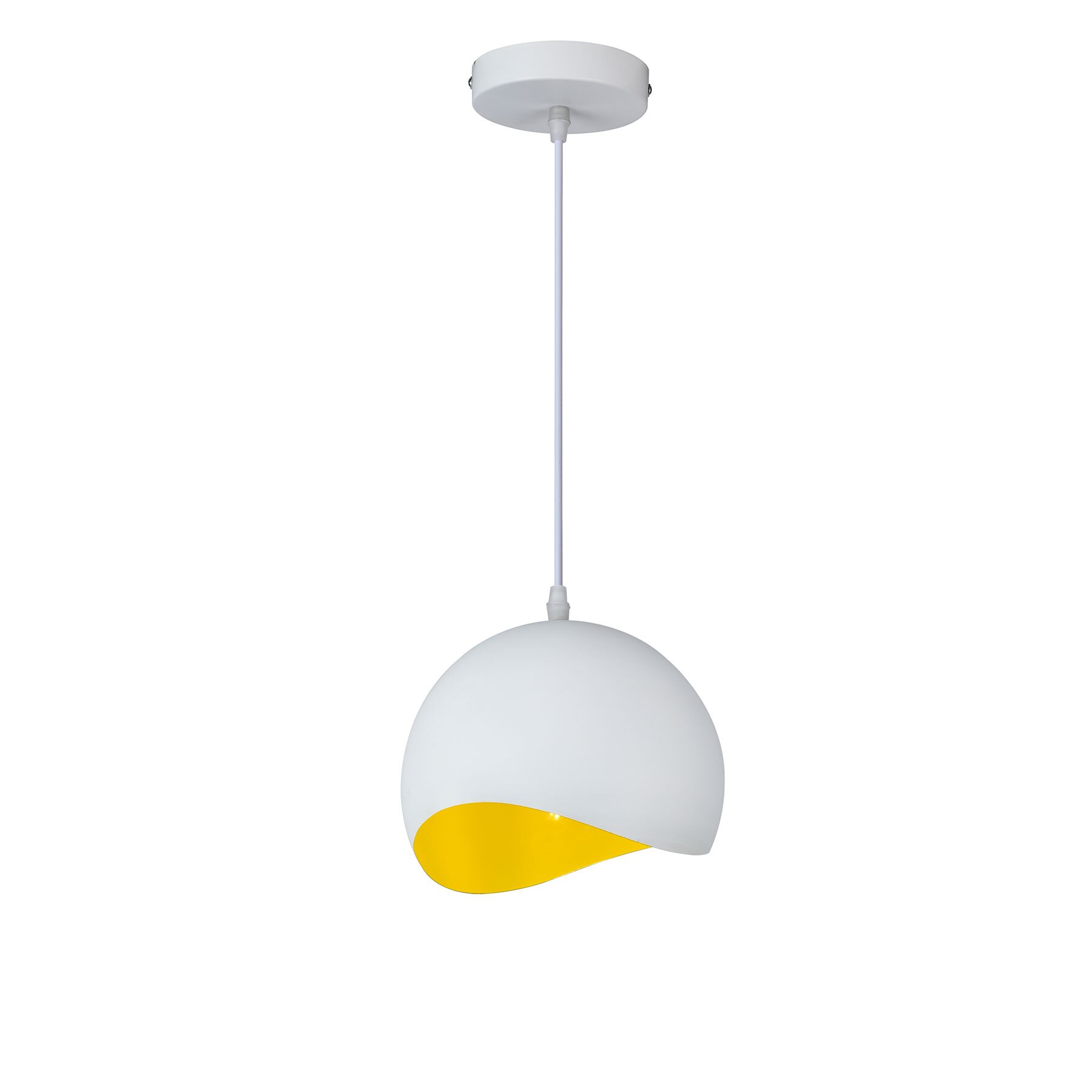 Pendul Mavia Gtv Decor, Galben, Alb, 1xE27, exclus - eMAG.ro