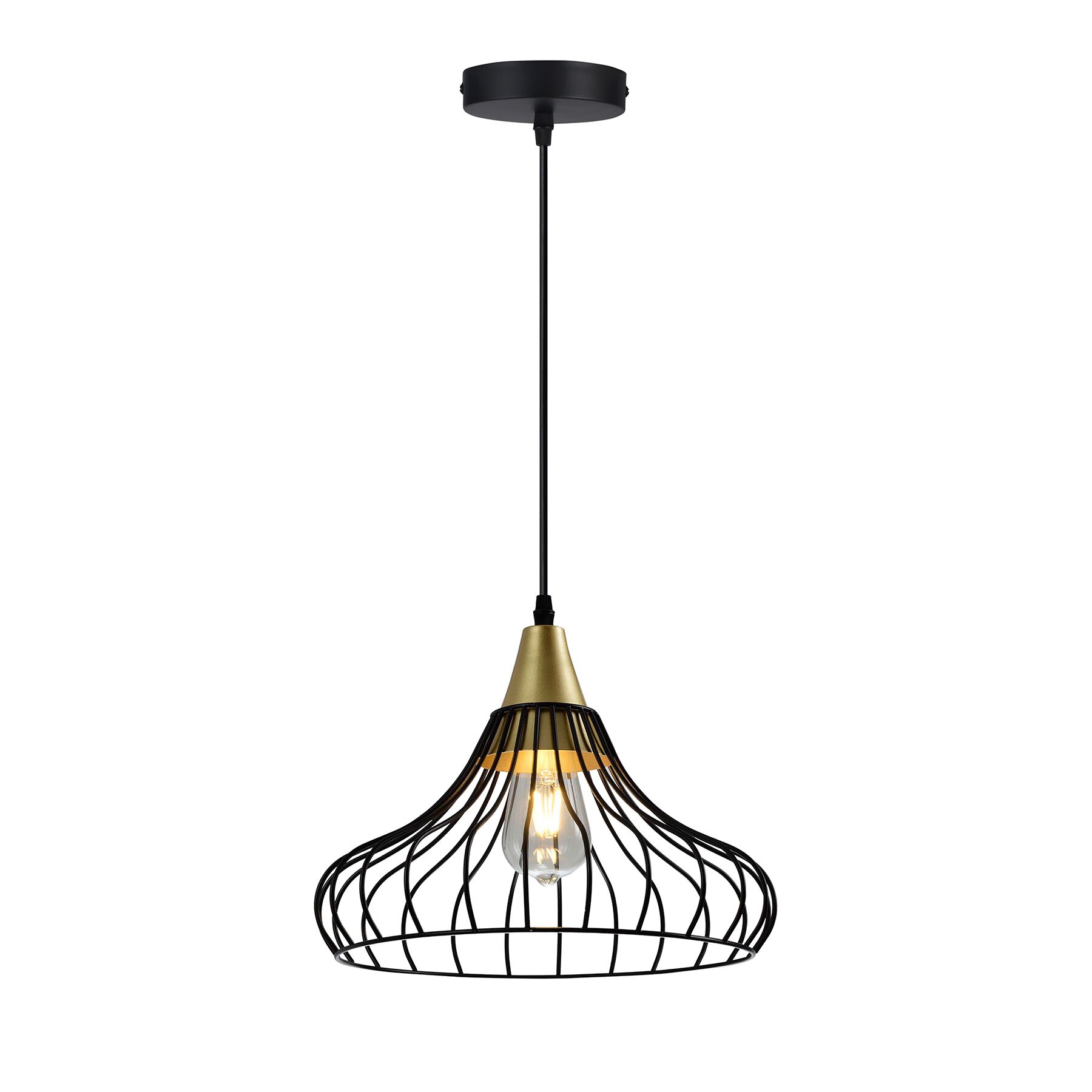 Pendul Lotte Gtv Decor, Negru, 1xE27, exclus - eMAG.ro