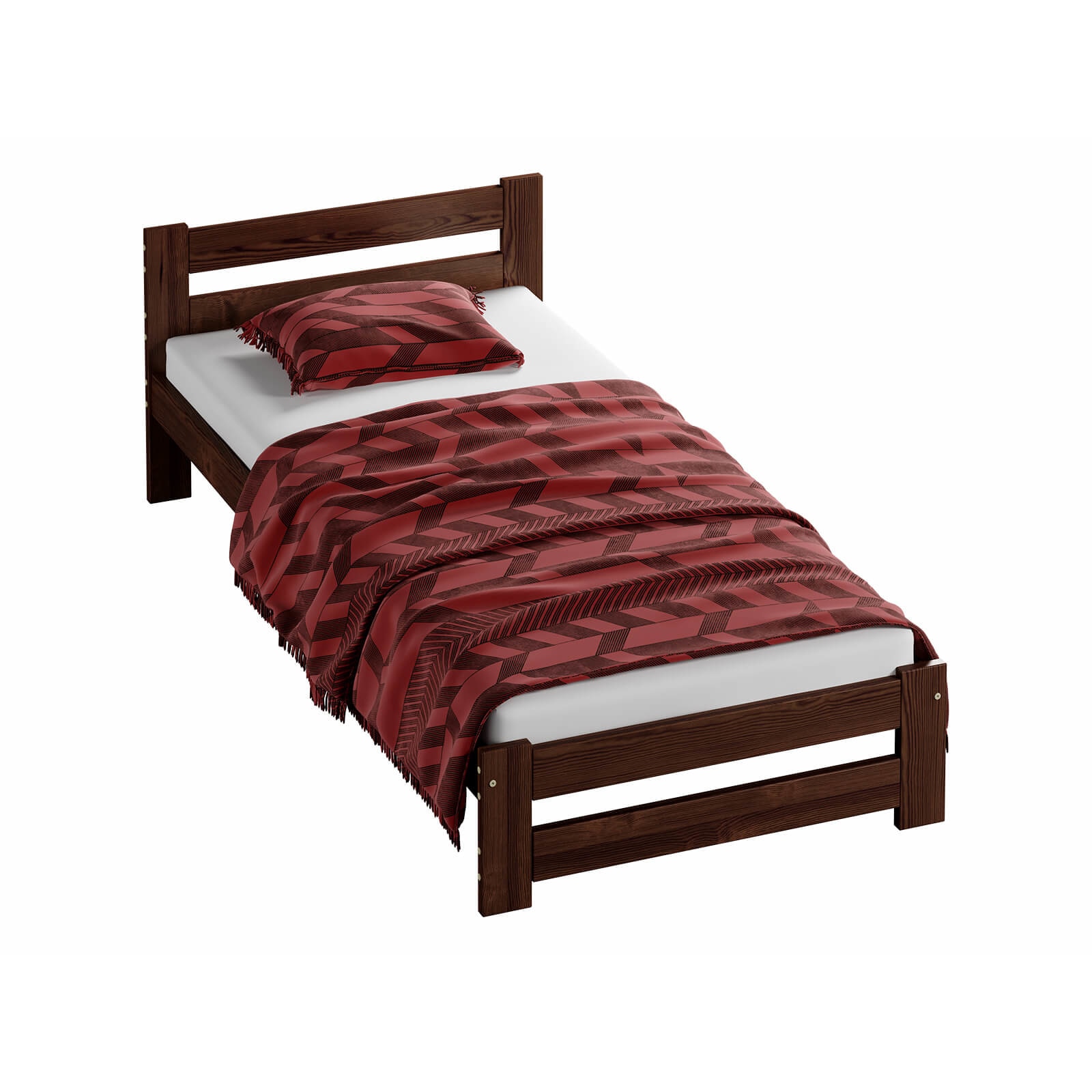 Pat din lemn Kada 90x200 eko nuc - eMAG.ro