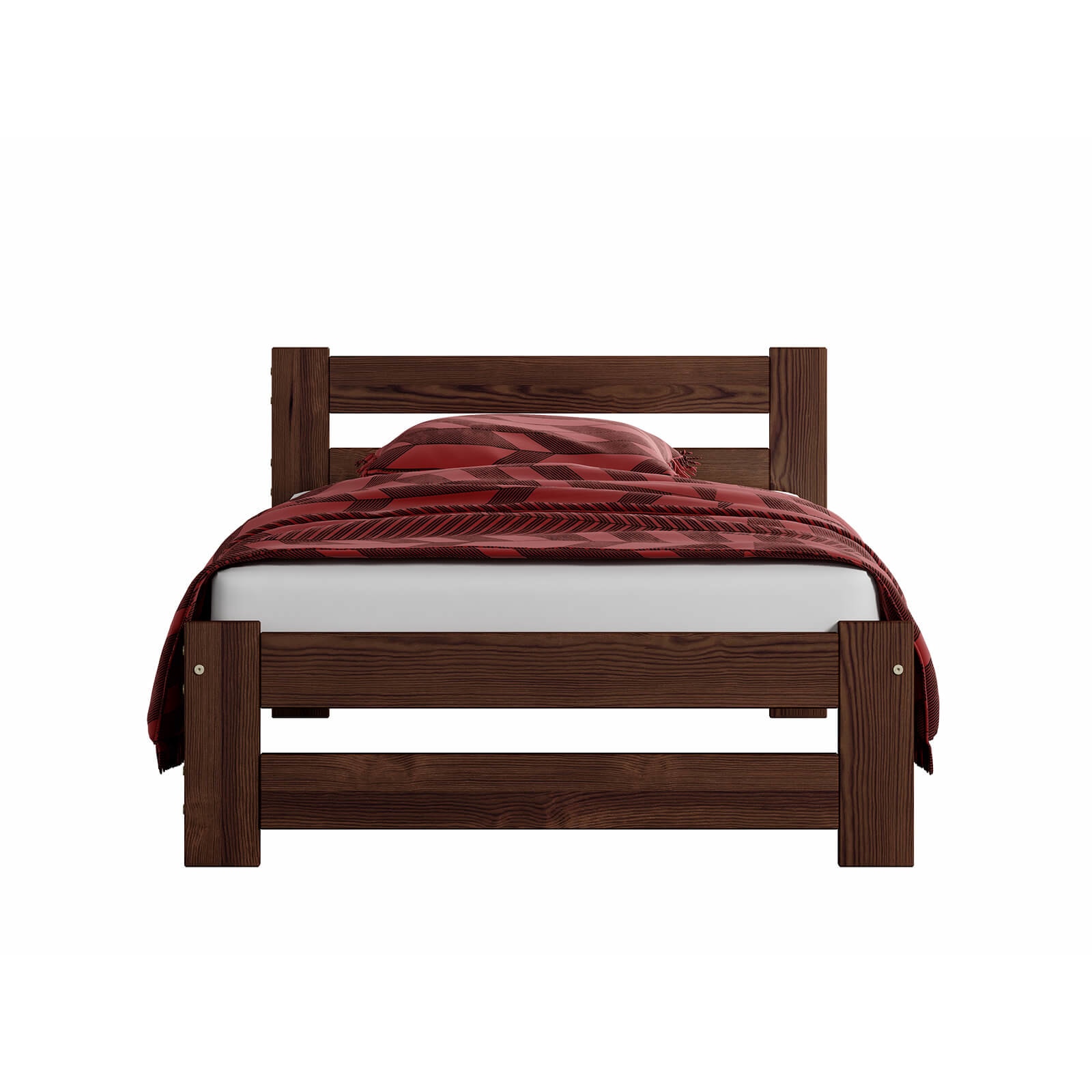 Pat din lemn Kada 90x200 eko nuc - eMAG.ro