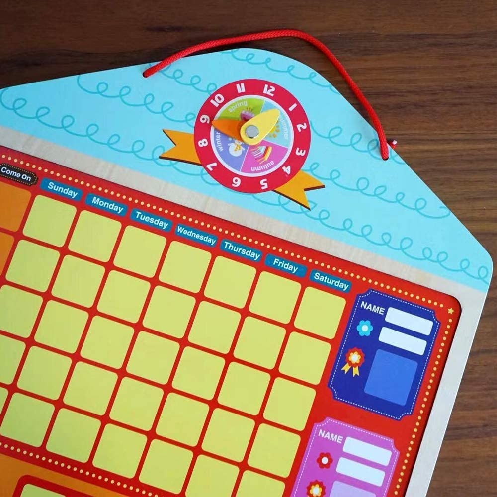 Calendar cu activitati si recompense, din lemn - eMAG.ro