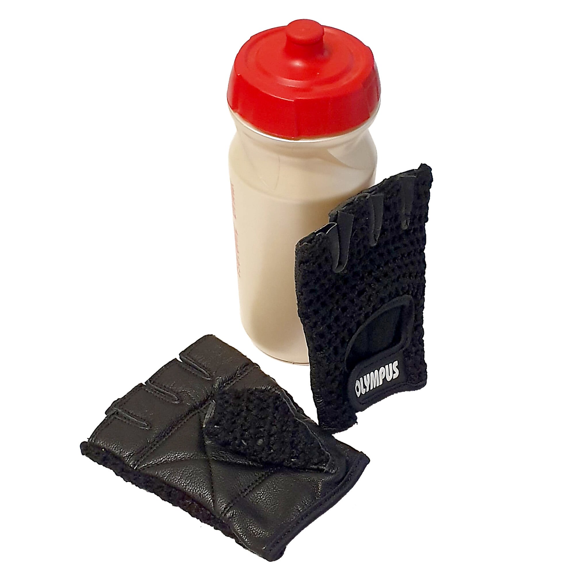 Manusi pentru fitness, sala si antrenament, din piele si plasa Olympus ...